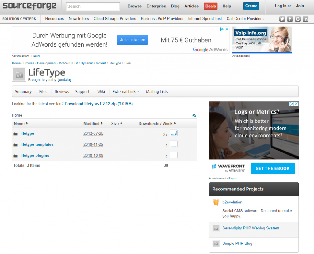 LifeType Demo Site » Try LifeType without installing it