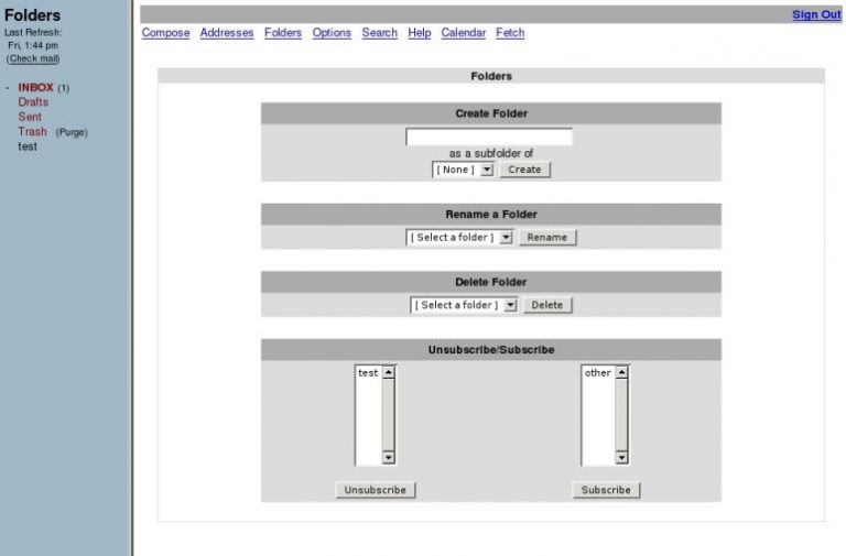 SquirrelMail Demo Site » Try SquirrelMail without installing it