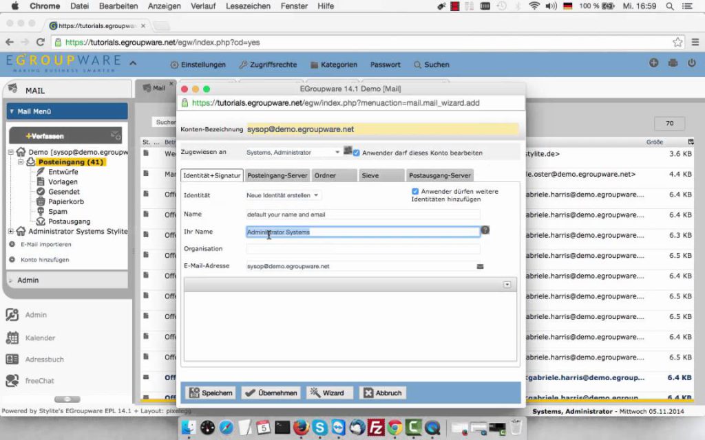 eGroupWare Demo Site » Try eGroupWare without installing it