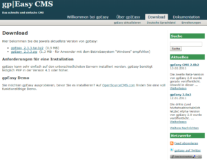 gpEasy Demo Site » Try gpEasy without installing it