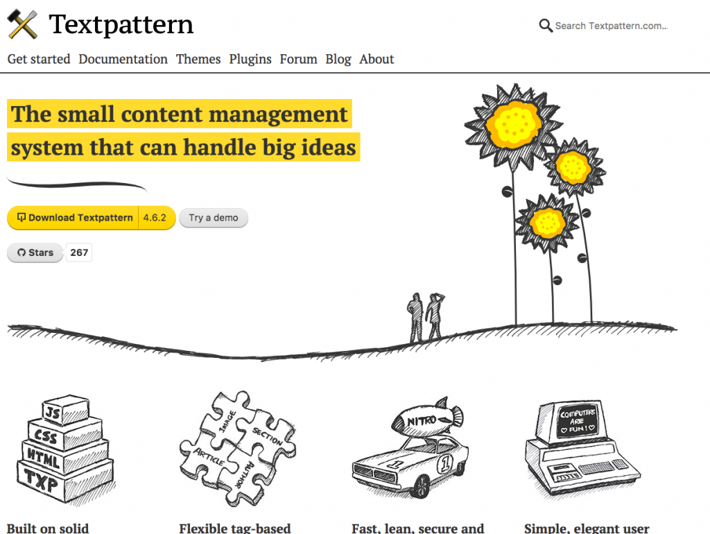 Textpattern Demo Site » Try Textpattern without installing it